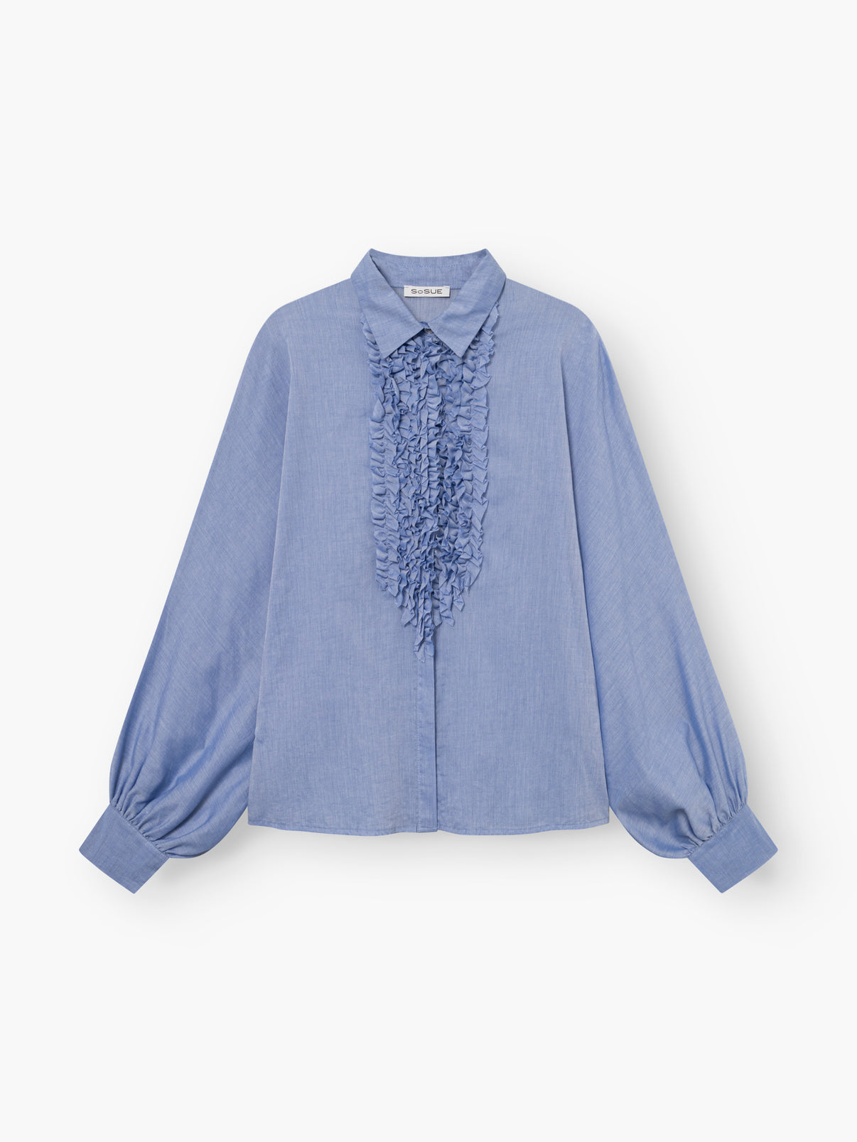 Antonia Slim Denim à Volants – SOSUE GmbH
