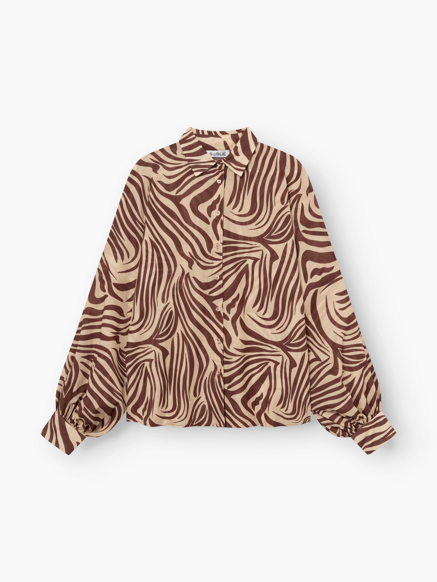 Antonia Voile Zebra Brown – SOSUE GmbH